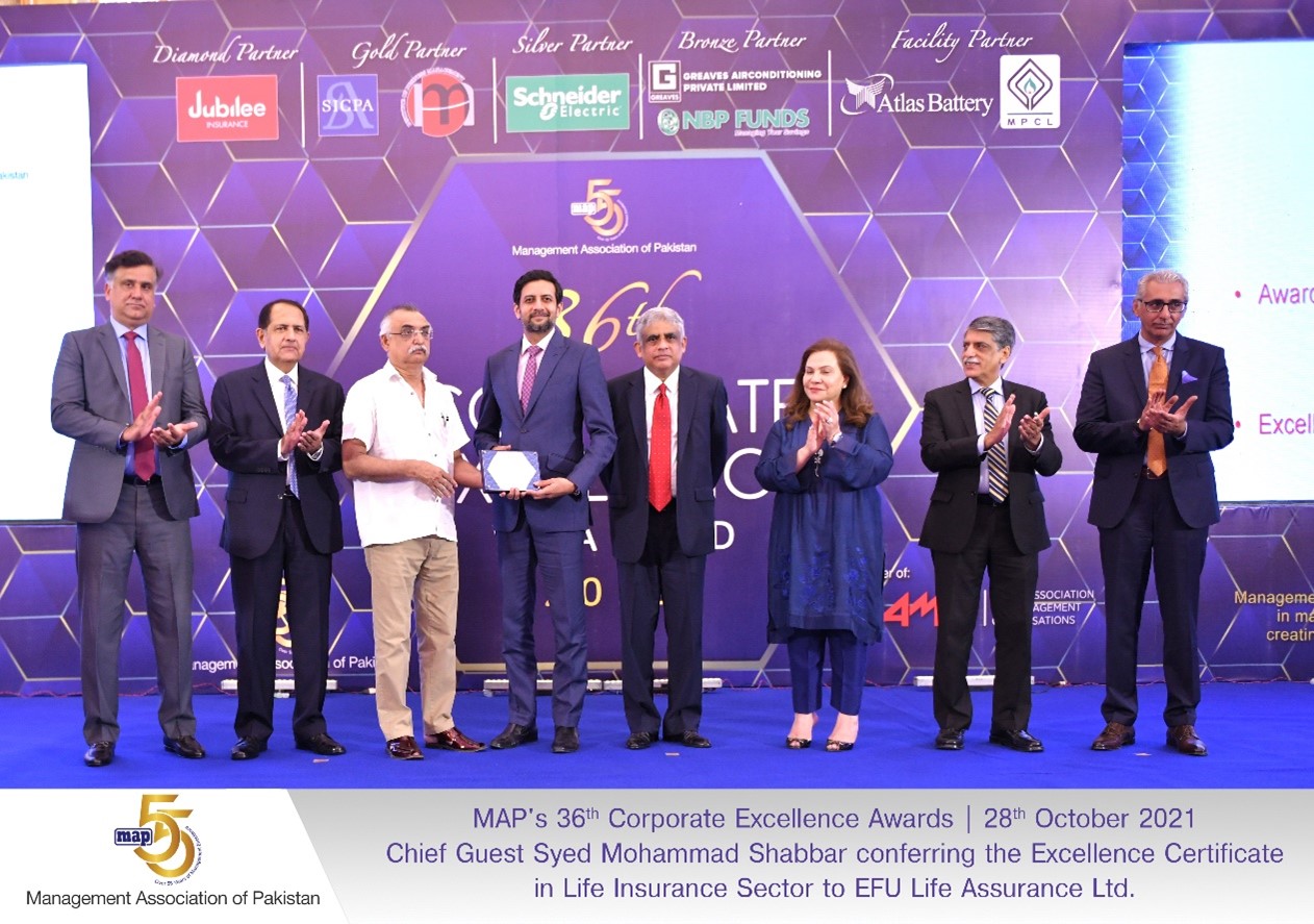 EFU Life recognized by MAP | EFU Life Assurance EFU Life Assurance